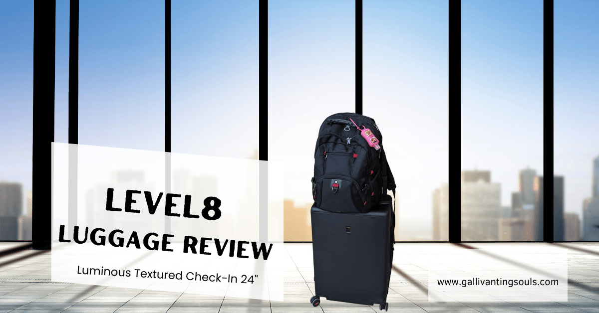 Practical Review Level8 Luminous Textured Check-In Suitcase ...